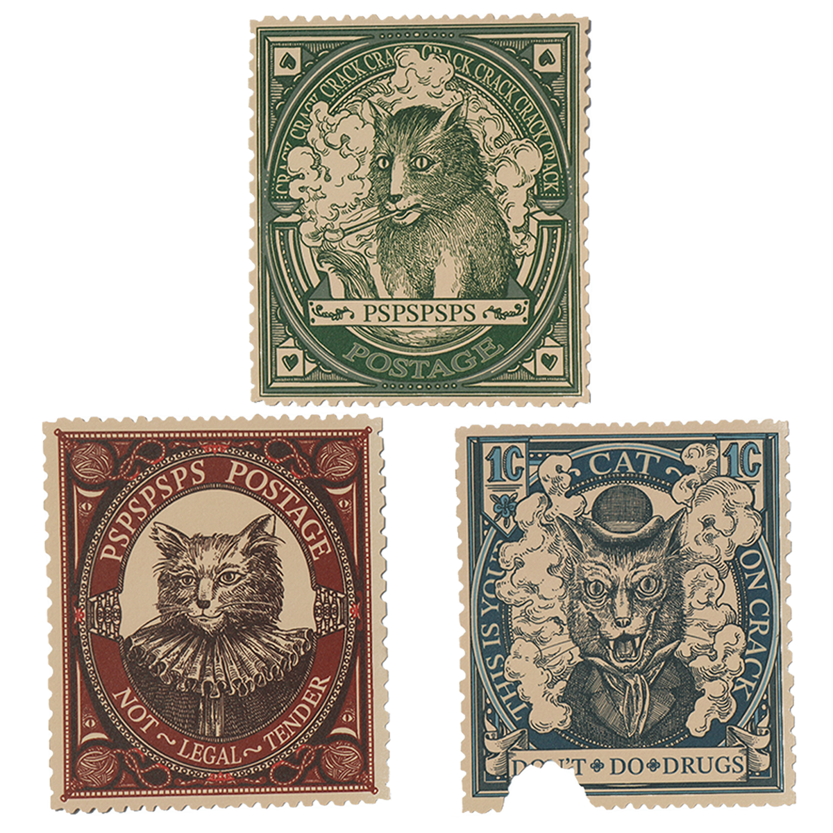 Crack Cats Postcards – Cat Warehouse