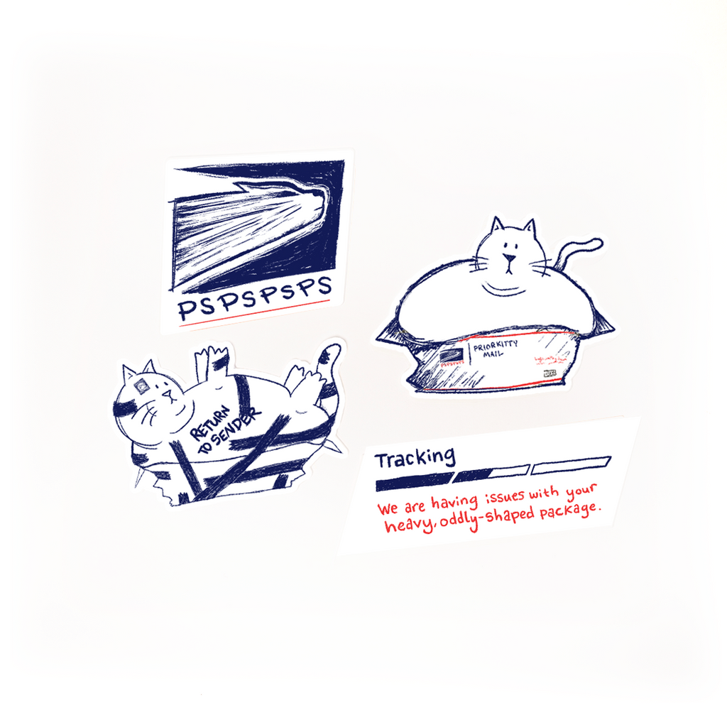 Postal Sticker Pack – Cat Warehouse